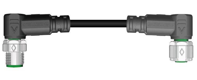 M12 Cordset LED (3Pin,4Pin,Male/Female)